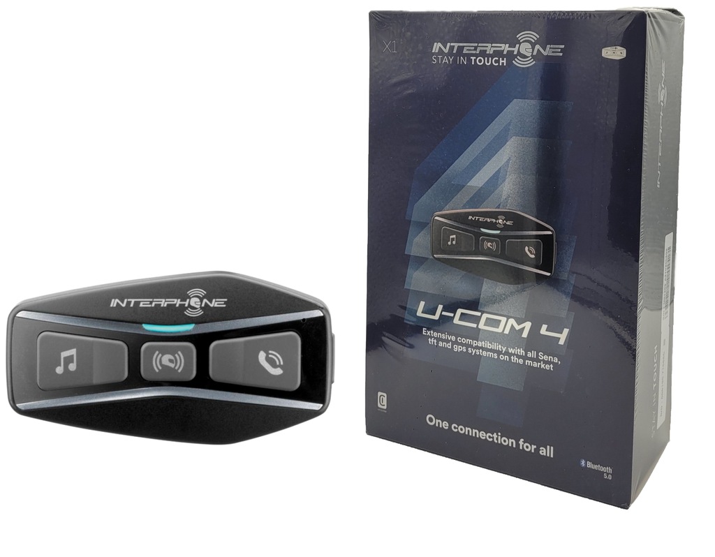 INTERKOM MOTOCYKLOWY INTERPHONE U-COM 4 TOUR PL - 11401183301 - oficjalne archiwum Allegro