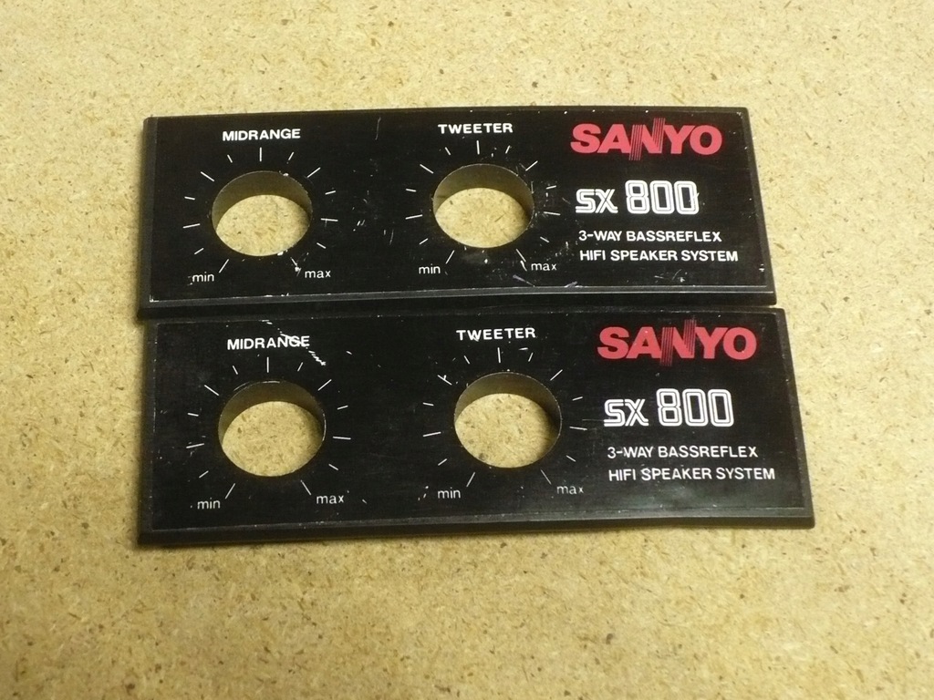 TABLICZKI DO KOLUMN UNITRA TONSIL SANYO SX 800 - 14642515126 ...