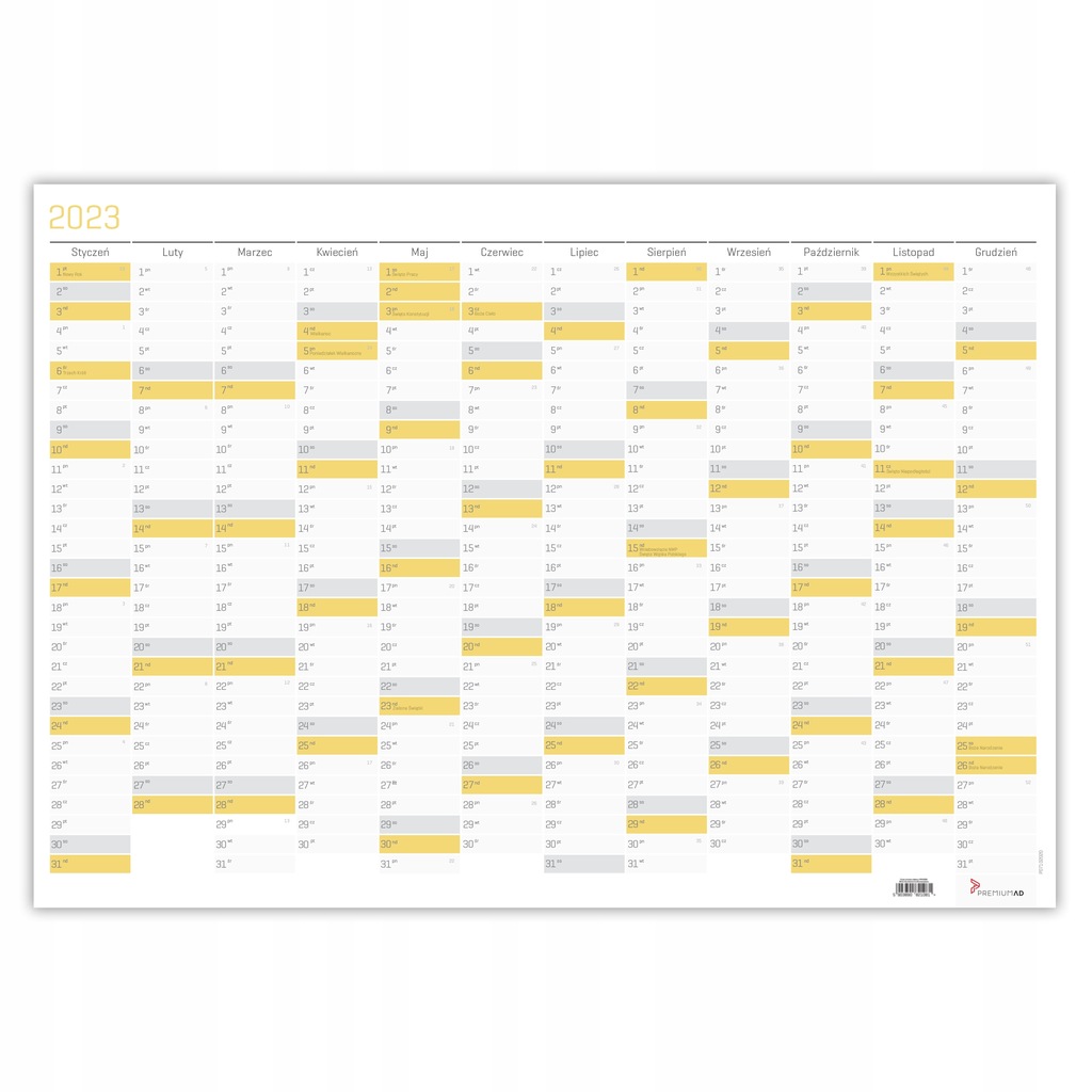 PLANER ROCZNY 2023 NIEZMYWALNY SUN B1 - 11106130283 - oficjalne ...