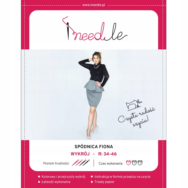 Wykrój na spódnicę z baskinką I NEEDLE FIONA - 8222584374 - oficjalne ...