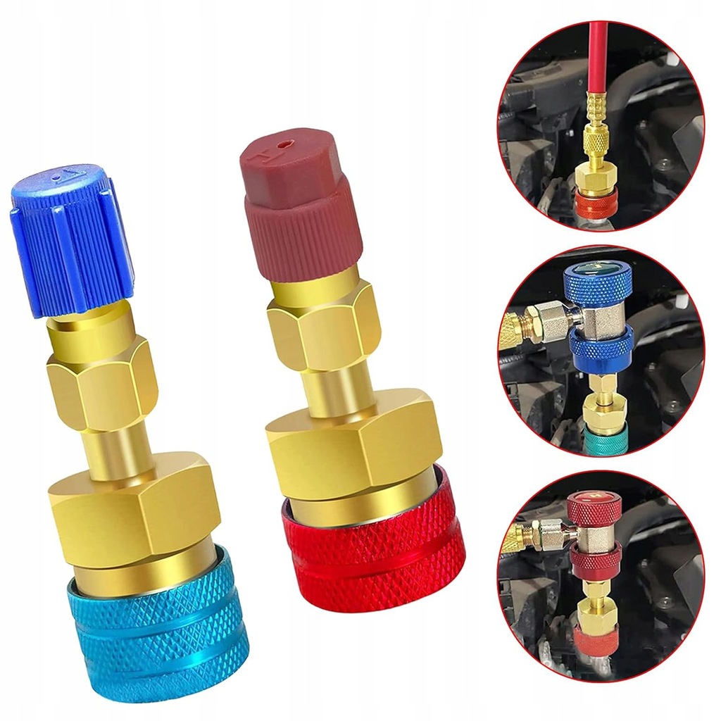 SZYBKOZŁĄCZKA DO KLIMATYZACJI, ADAPTER,ZESTAW DO KONWERSJI R1234YF NA R134A - 15444551008 ...