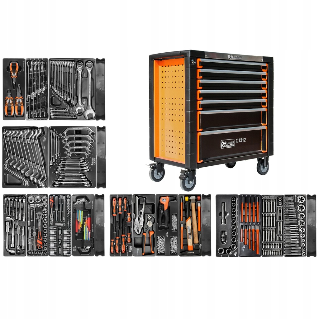 Wózek narzędziowy szafka wyposażenie 450 elementów Richmann Exclusive ...