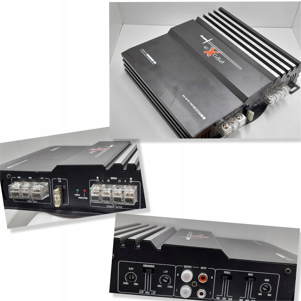 Wzmacniacz samochodowy Excalibur X500.2 1000W - 13169890828 - oficjalne archiwum Allegro