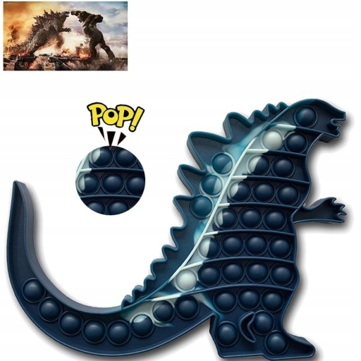 Godzilla Push Bubble Pop It Zabawka Sensoryczna - 10997103429 ...