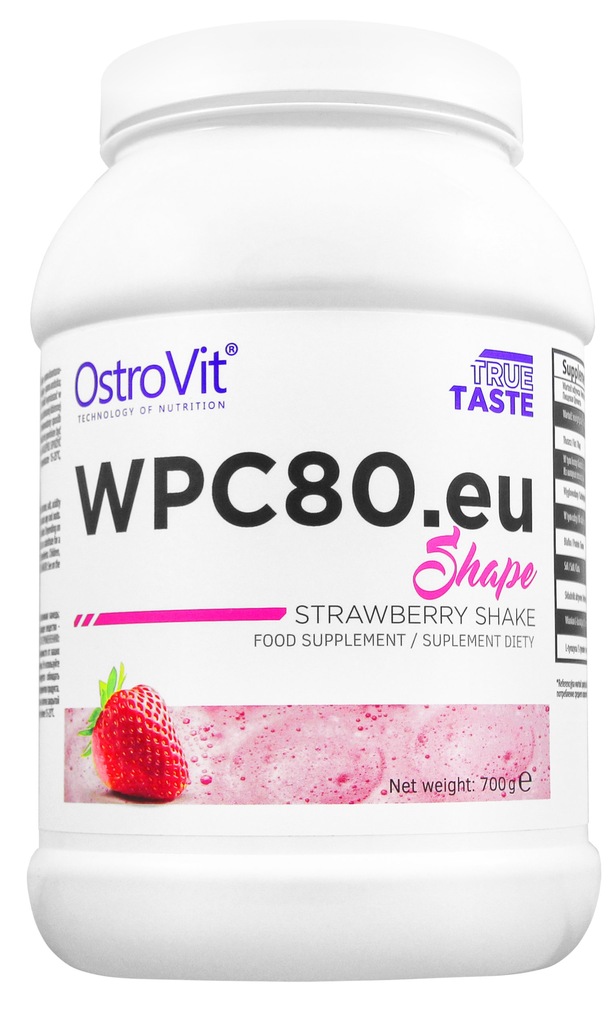 OSTROVIT WPC 80.EU SHAPE 700g BIAŁKO WHEY PROTEIN! - 6042995971 - oficjalne archiwum Allegro