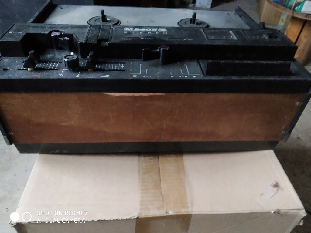 Magnetofon szpulowy M2405S UNITRA - 13300646050 - oficjalne archiwum Allegro