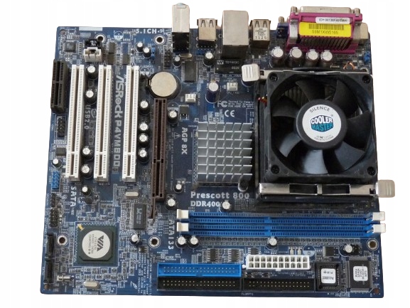 Płyta Główna ASRock P4VM800 Intel Celeron 2,00GHz DDR/AGP/SATA ...