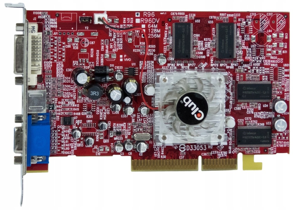 CLUB 3D ATI RADEON 9550 256MB CGA-956TVD - 9506861022 - oficjalne ...