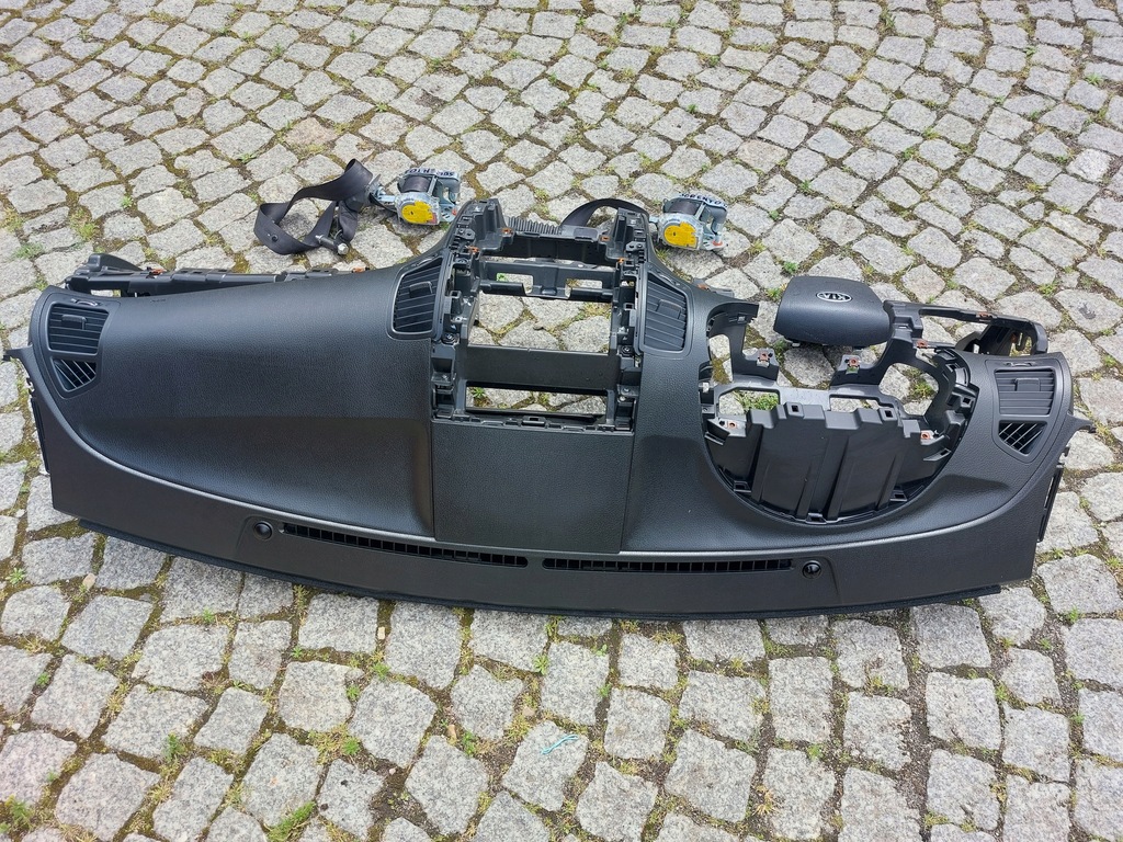 Kia Sorento II konsola airbag pasy oryg. demontaż - 12396968914 ...