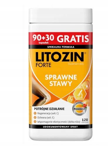 Litozin Forte sprawne stawy 120 kapsułek - 13912903598 - oficjalne ...