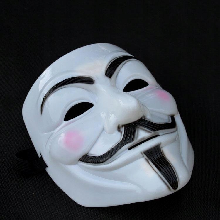 Maska Anonymous Guy Fawkes V for Vendetta ACTA - 5914429578 - oficjalne ...