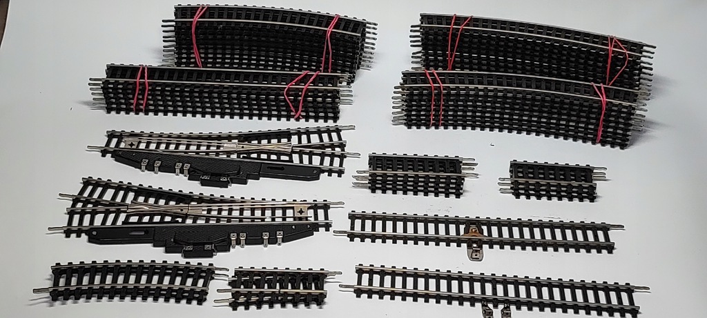 PIKO Zestaw tory proste zakręty krótkie zwrotnice podłączeniowe 49 sztuk H0 - 14710796335 ...