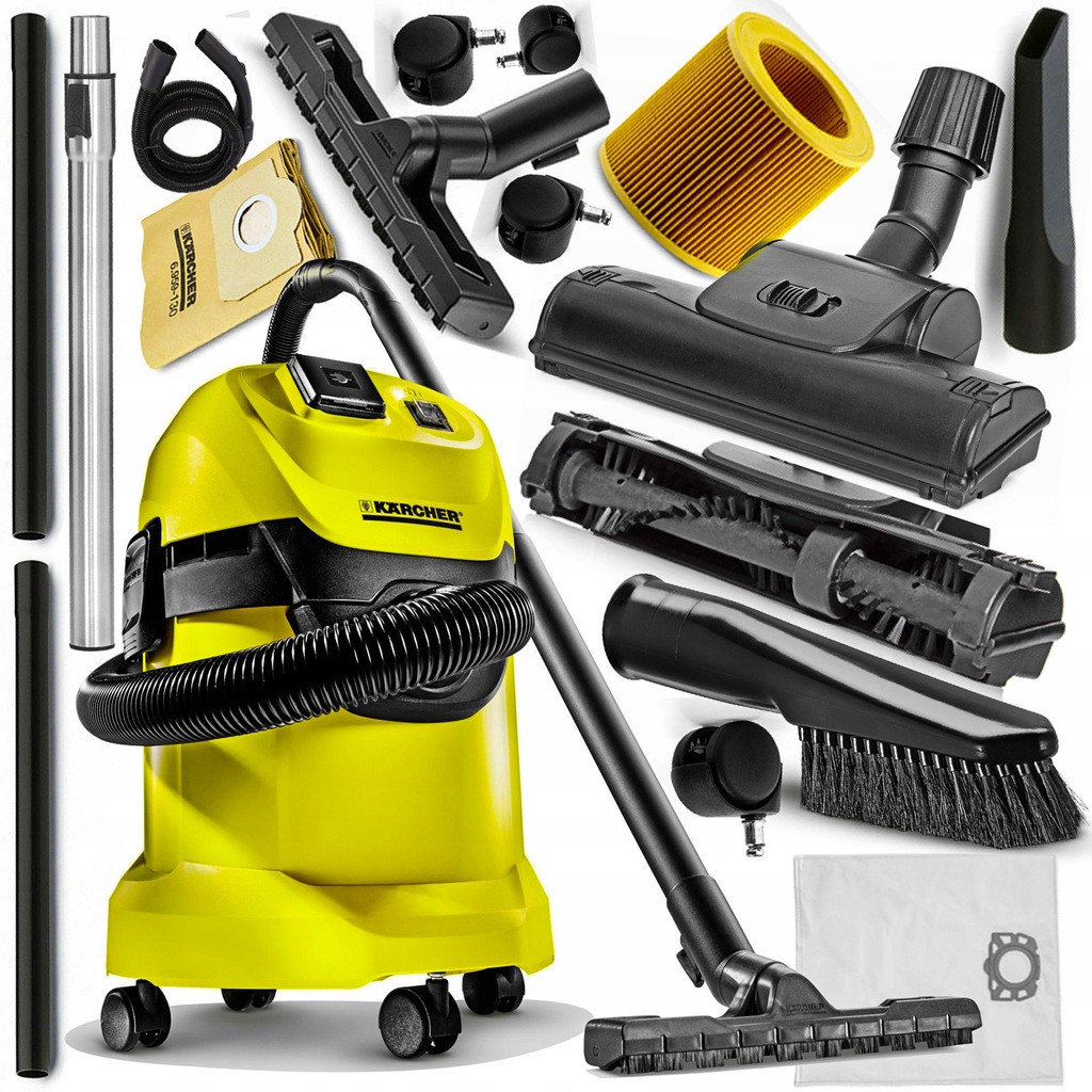 MOCNY ODKURZACZ KARCHER WD3 P PRZEMYSŁOWY GNIAZDO - 8315293438 - oficjalne archiwum Allegro