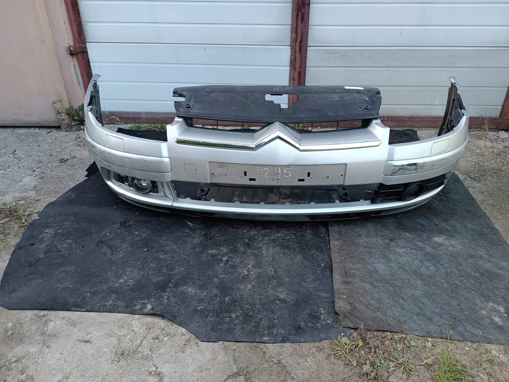 ZDERZAK PRZÓD PRZEDNI HALOGENY PDC CITROEN C5 I LIFT II SREBRNY ...