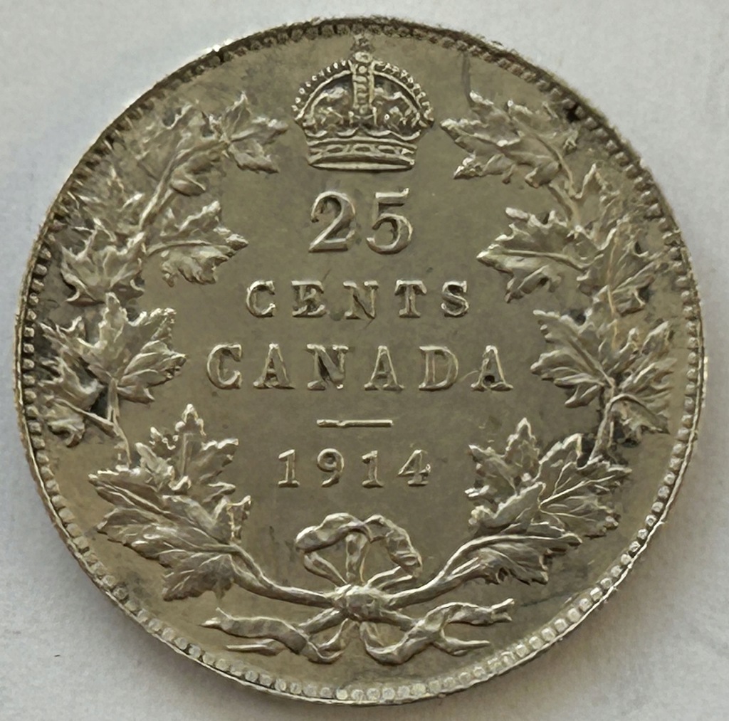 Kanada Jerzy V 25 Cent 1914 srebro *242 - 15106585516 - oficjalne ...