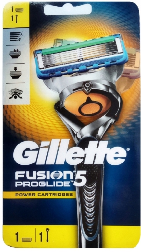 GILLETTE FUSION 5 PROGLIDE POWER MOVEMBER + OSTRZE - 10652087234 ...