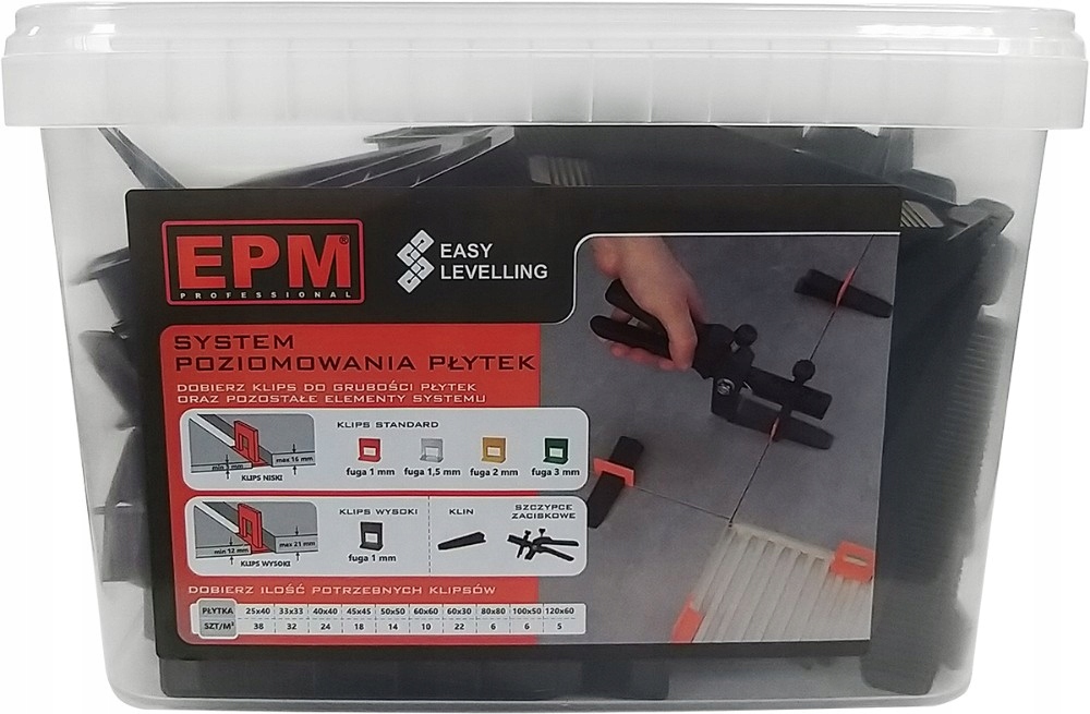 SYSTEM UKŁADANIA PŁYTEK EASY LEVELING 100 KLINÓW - 17031283487 ...