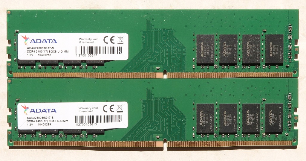 Pamięć 16GB (2x8GB) DDR4 PC4-2400 2400MHz ADATA - 14207052261 - oficjalne archiwum Allegro