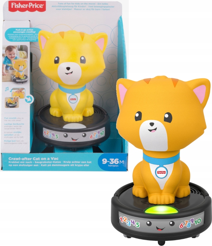 FISHER PRICE KOT NA ODKURZACZU NAUKA RACZKOWANIA - 12701308971 - oficjalne archiwum Allegro