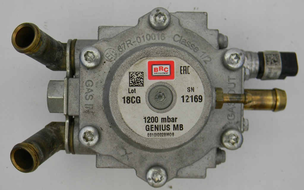 BRC GENIUS 1200 MBAR REDUKTOR PAROWNIK GAZU LPG - 12070989548 - oficjalne archiwum Allegro