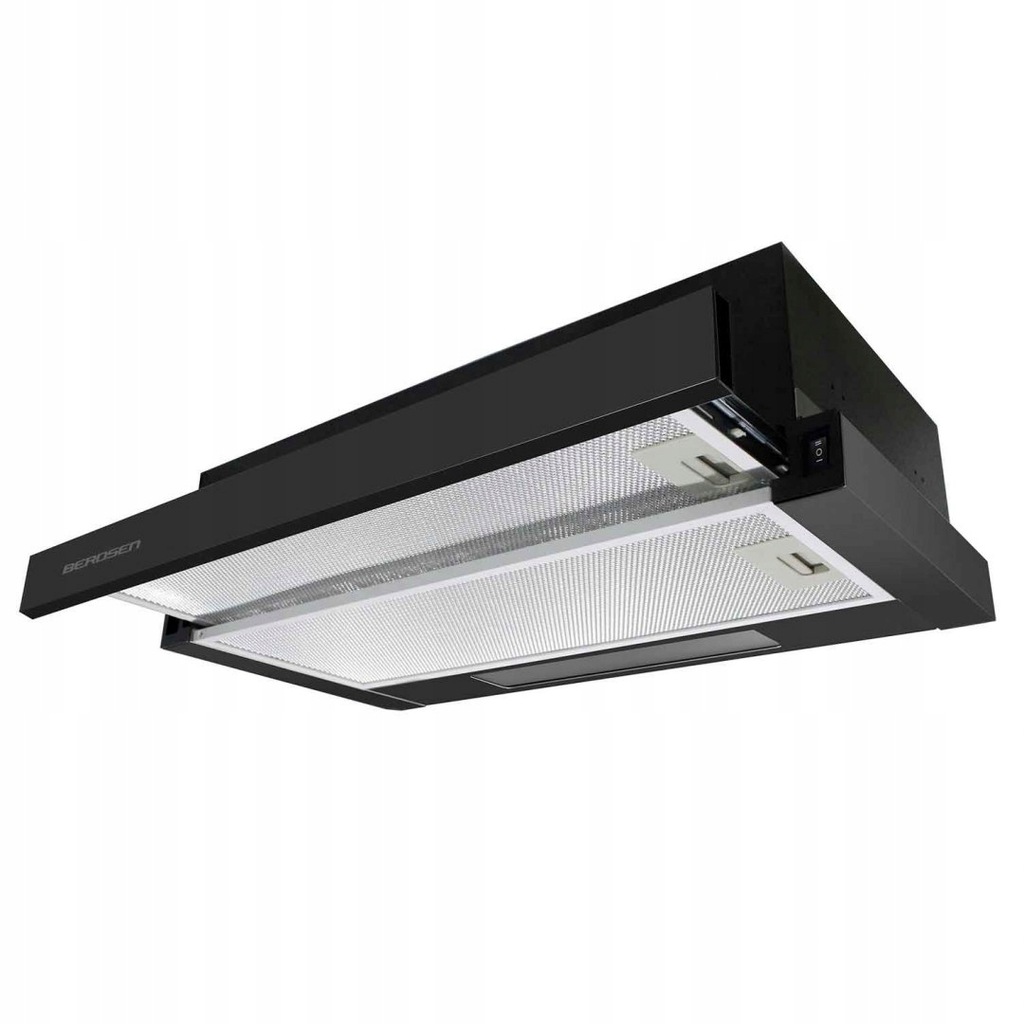 OKAP KUCHENNY PODSZAFKOWY TELESKOPOWY 60 CM CZARNY - 12735221984 ...