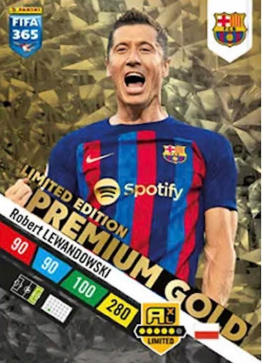 FIFA 2023 LIMITED PREMIUM GOLD Robert Lewandowski - 13299772834 - oficjalne archiwum Allegro
