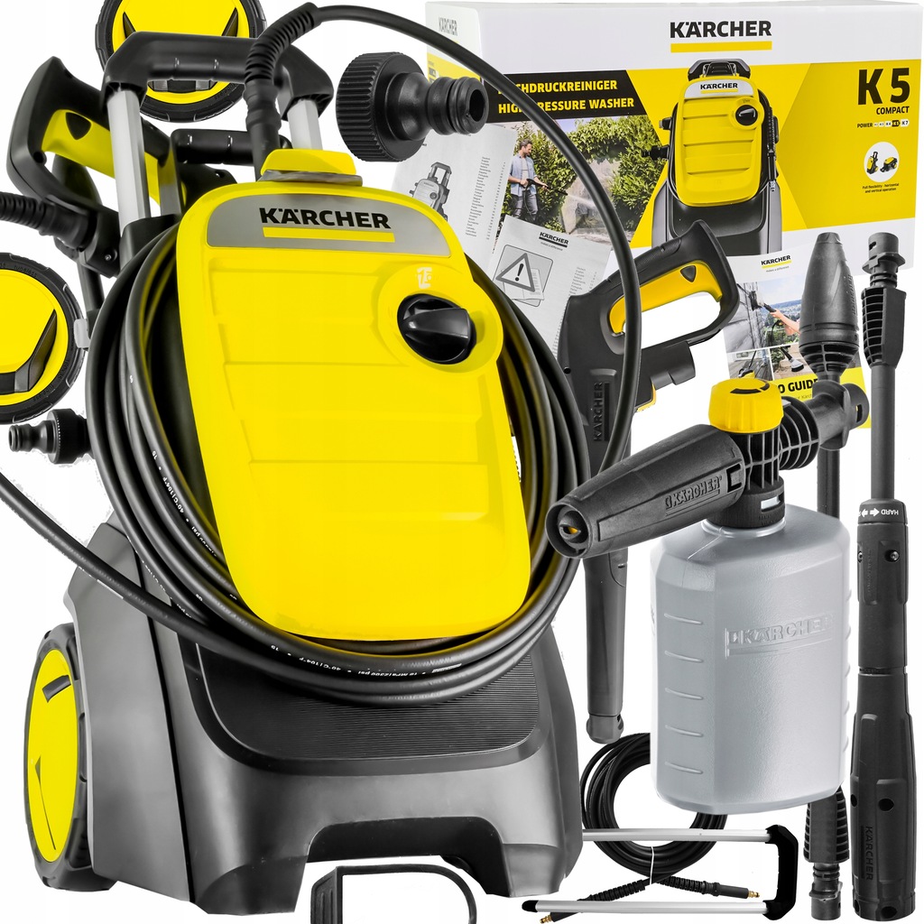 KARCHER K5 COMPACT PIANOWNICA MYJKA CIŚNIENIOWA XL - 10507391201 - oficjalne archiwum Allegro