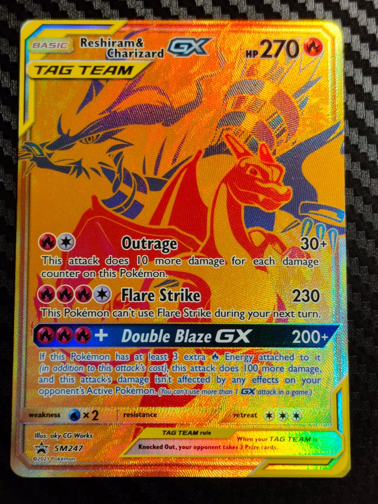 Karta Pokemon TCG Reshiram & Charizard GX - 12372309638 - oficjalne archiwum Allegro