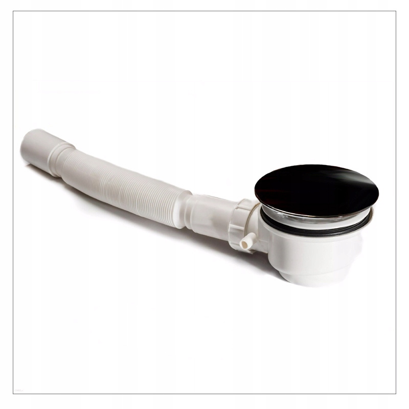 SYFON BRODZIKOWY DO KABINY PRYSZNICOWEJ FI90 BLACK - 12559280379 ...