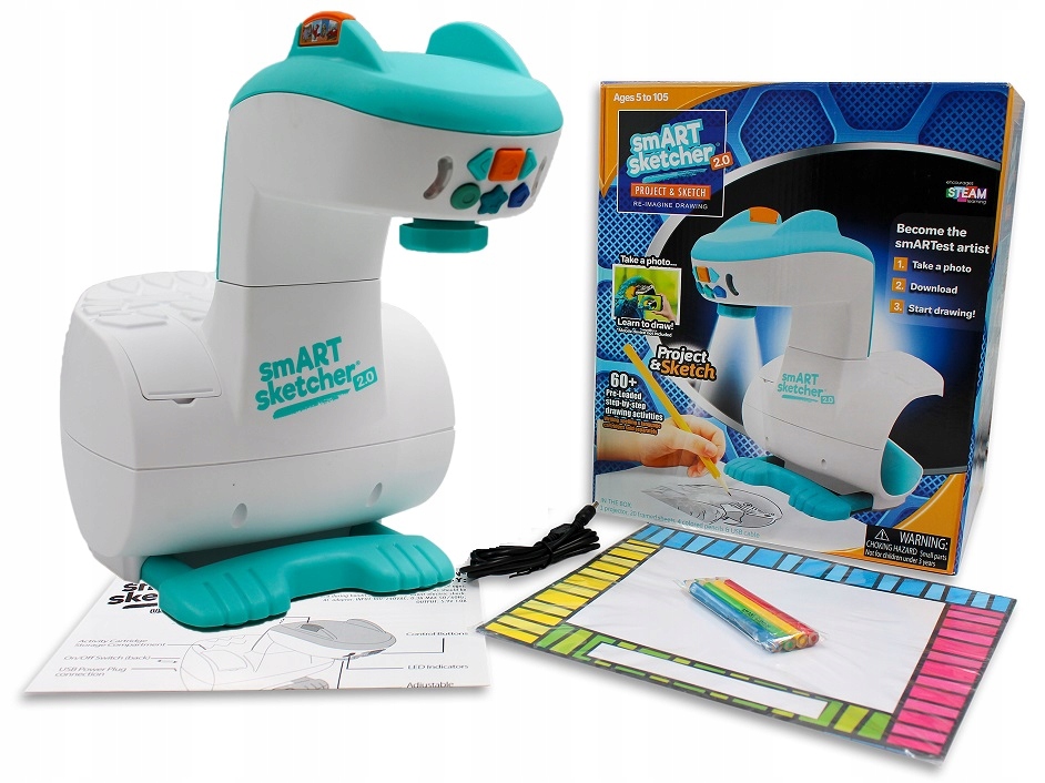SMART SKETCHER 2.0 Projektor do rysowania + Karta - 12653402865 ...