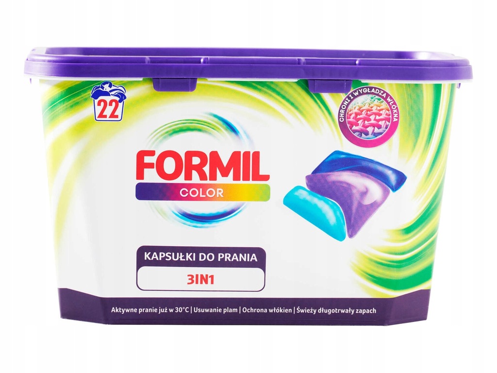 FORMIL - KAPSUŁKI DO PRANIA - DO KOLORU - 22 SZT - 13592886494 ...