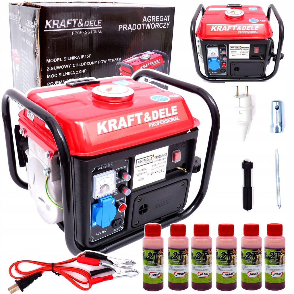 Agregat prądotwórczy Generator prądu 230V 1500W - 13226942145 - oficjalne archiwum Allegro