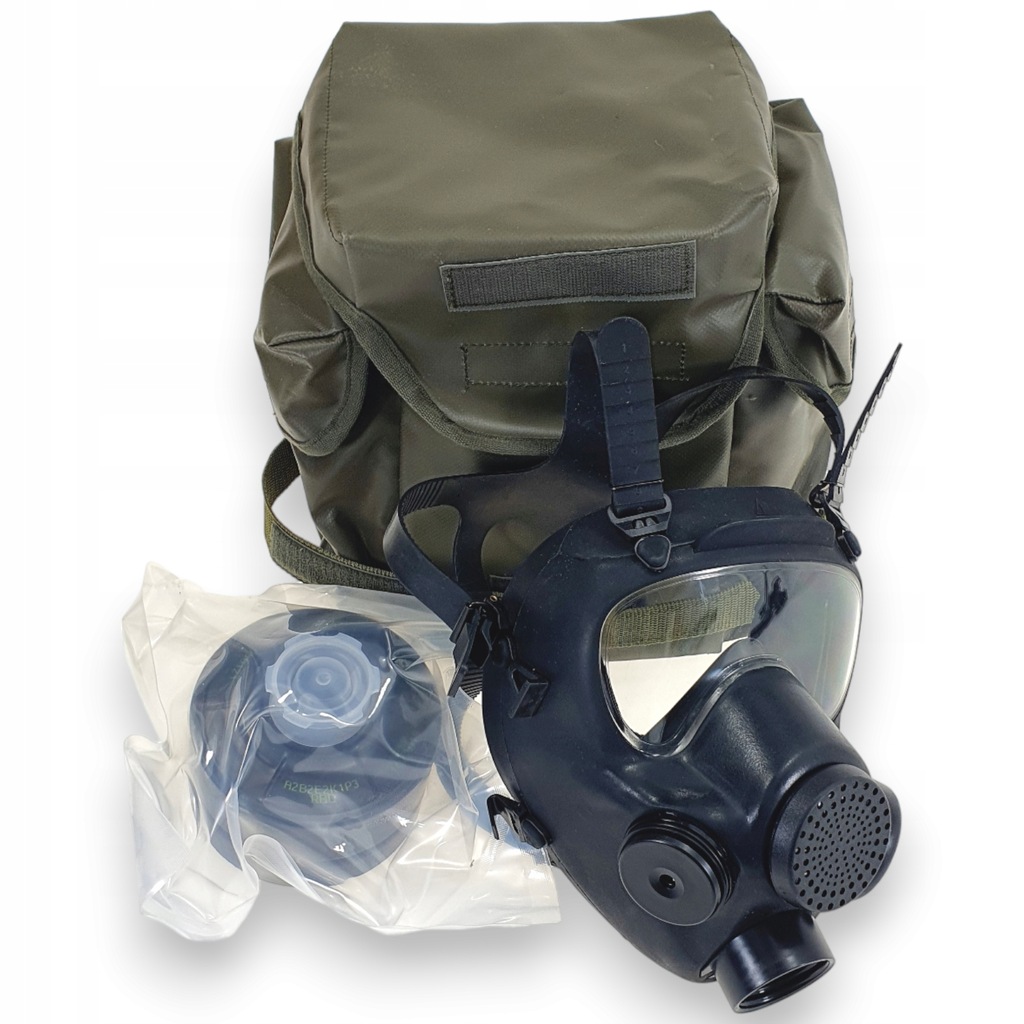 Maska Przeciwgazowa Wojskowa Filtracyjna MP5 + Filtr P3 + Torba NOWA r4 - 15112273474 ...