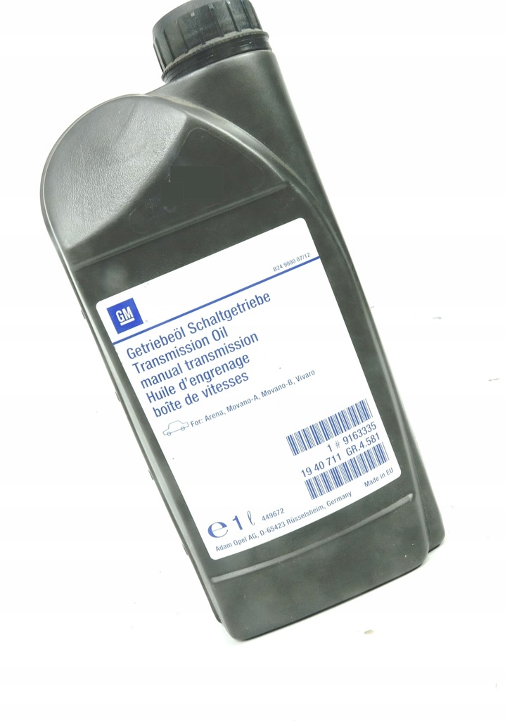 OLEJ SKRZYNI BIEGÓW OPEL MOVANO VIVARO ARENA - 12762565310 - oficjalne ...