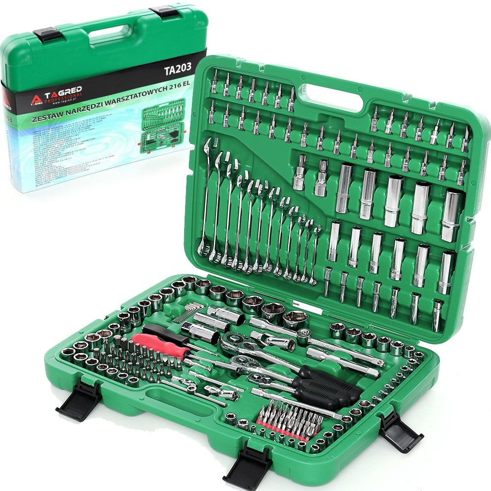 KLUCZE NASADOWE ZESTAW 216 EL CRV NASADKI TORX - 7460267788 - oficjalne archiwum Allegro