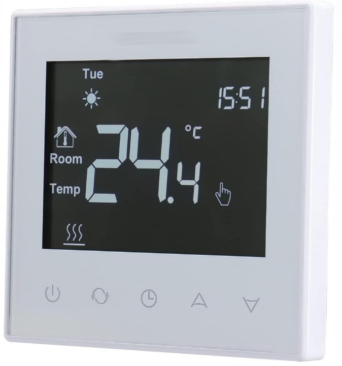 termostat pokojowy cyfrowy dotyk WG-C505 230V 3A - 13854804238 ...