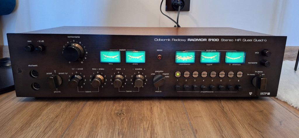 Amplituner RADMOR 5100 ! Czarny ! BDB Stan! PRZESTROJONY! Okazja ! 79 ...