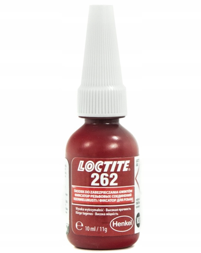 Klej do zabezpieczenia gwintów LOCTITE 262 10ml - 12895859028 ...