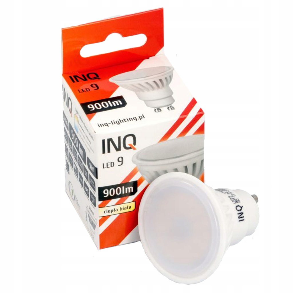 Żarówka LED GU10 INQ LR040WW 9W=67W 900lm - 7247510741 - oficjalne ...