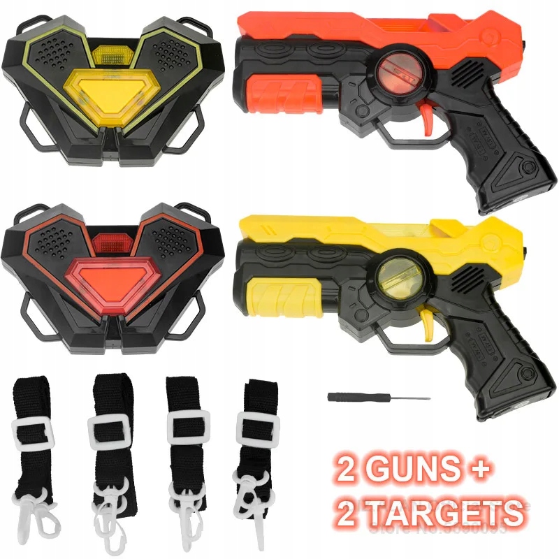 Laser Tag Battle Game Gun Set Electric Infrared Toy Guns Weapon Kids ...