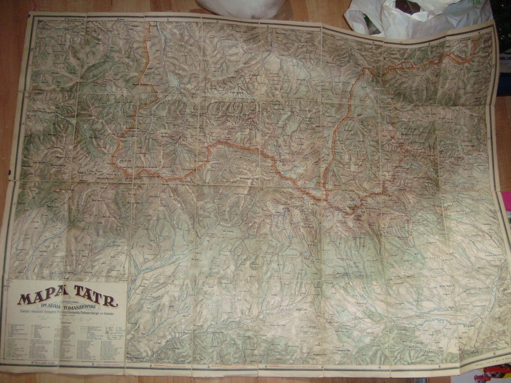 MAPA Tatr. Opracował dr Adam Tomaszewski - 12701514787 - oficjalne ...