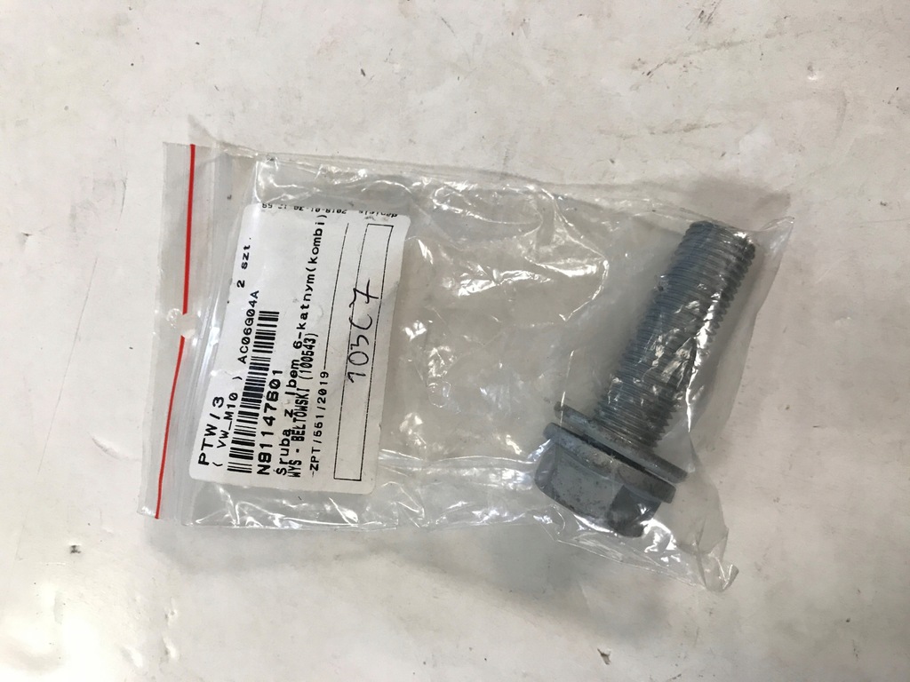 Śruba mocowania zacisku hamulca Audi VW N91147601 - 9289499435 ...