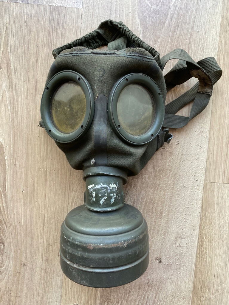 Wehrmacht - maska przeciwgazowa - 12481710942 - oficjalne archiwum Allegro