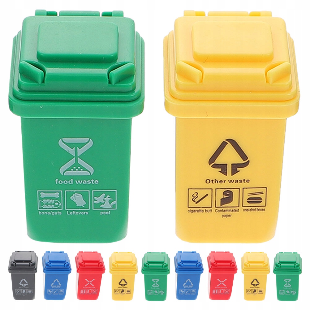 Small Trash Cans Dollhouse Trashcan Model 15 Pcs - 14880350802 ...