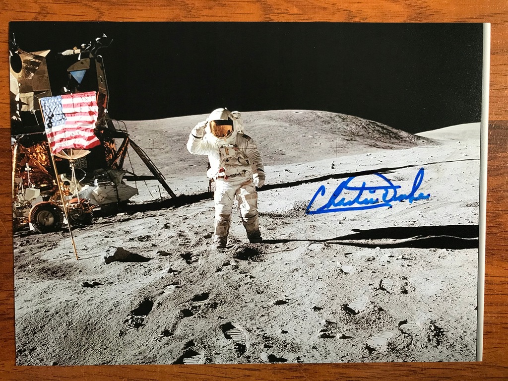 Charles Duke. Zdjęcie z autografem 15x 21 cm - 10556540749 - oficjalne ...