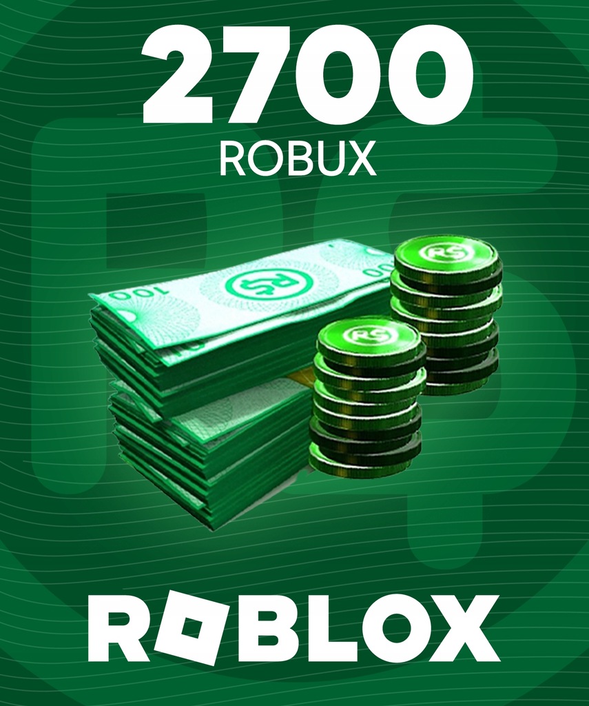 ROBUX ROBLOX KARTA KOD PODARUNKOWY 2700RS - 13909612353 - oficjalne ...