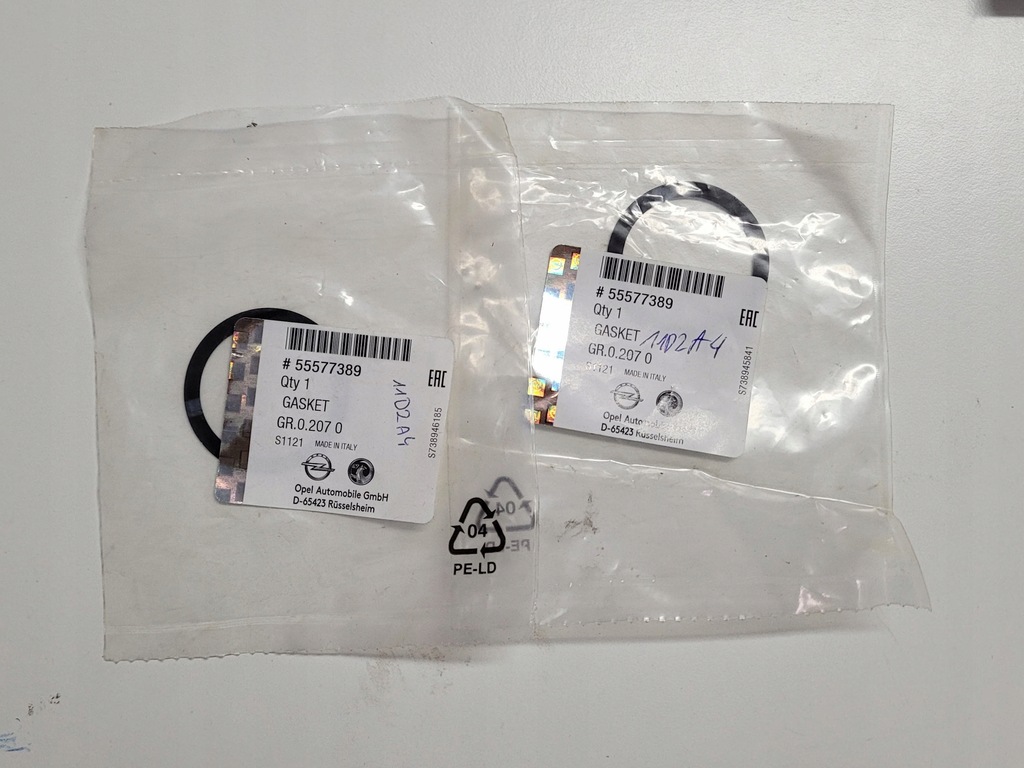 OPEL USZCZELKA ZAWORU EGR 55577389 NOWA ORYG. - 16464670835 - oficjalne ...