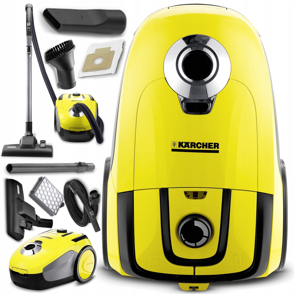 MOCNY ODKURZACZ DOMOWY KARCHER VC2 HEPA 700W XXXL - 7429260463 - oficjalne archiwum Allegro