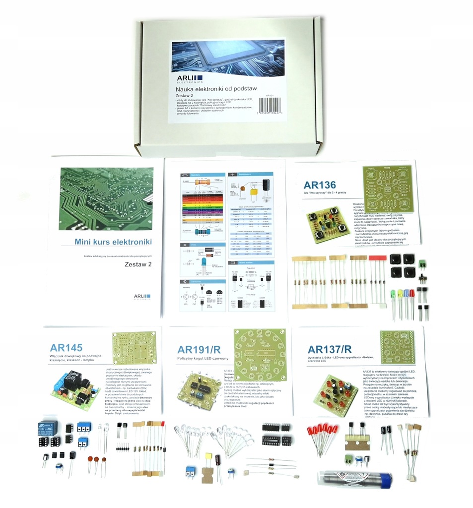 AR101 Kurs elektroniki, lutowania od podstaw II - 11295721508 ...