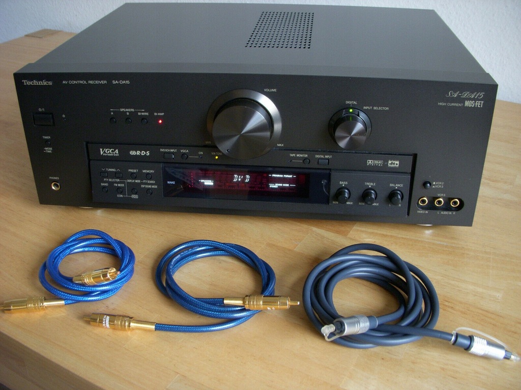 SA-DA15 Technics Amplituner Receiver + pilot 2 - 12005986614 - oficjalne archiwum Allegro